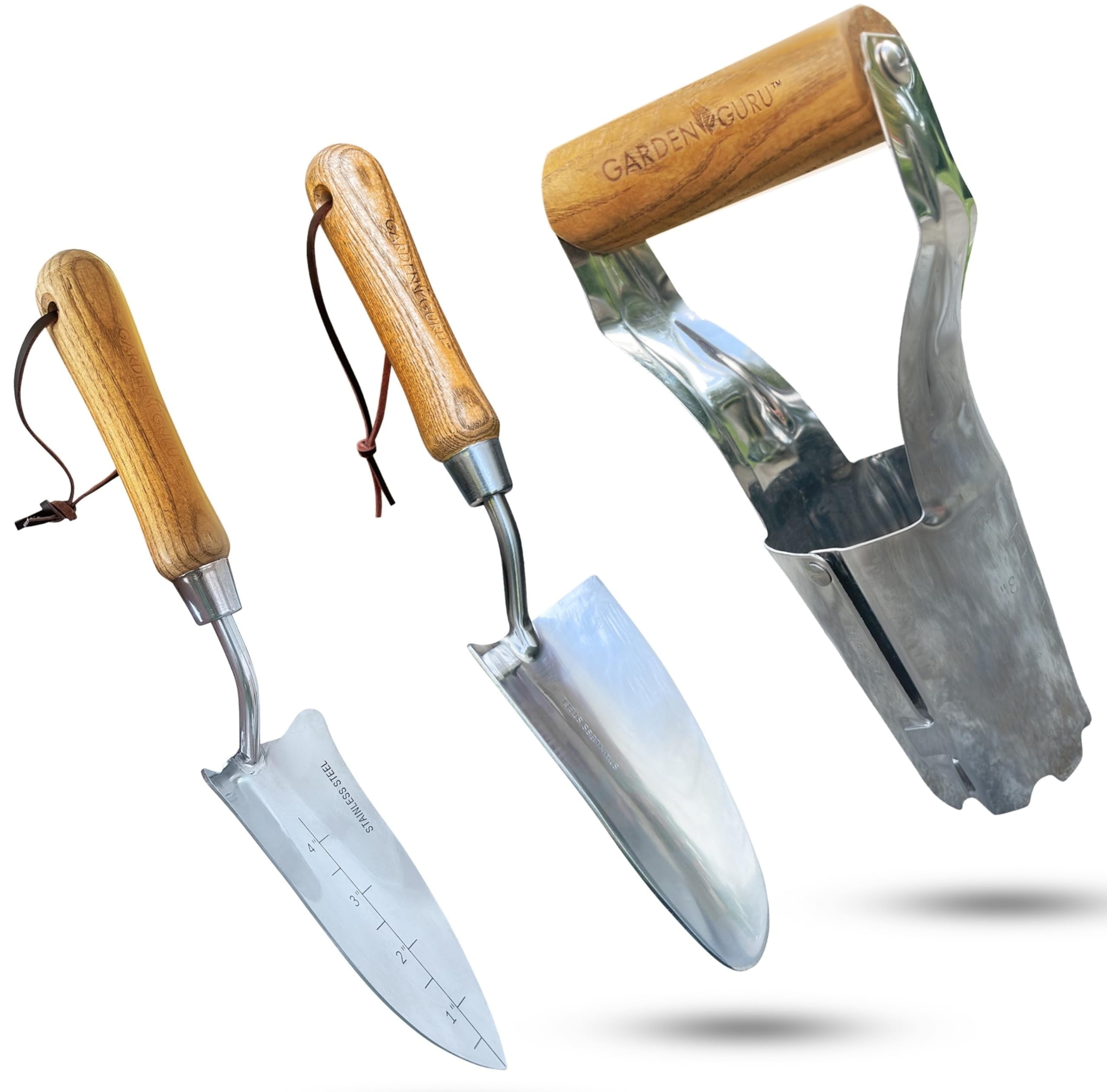 Garden Guru Garden Planting Tool Set 3pc Hand Trowel Bulb Planter ...