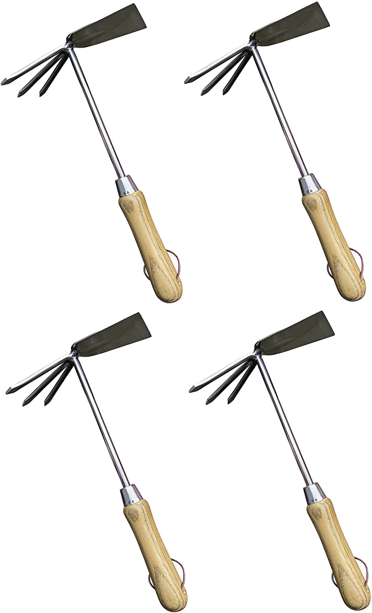 Garden Guru Hand Cultivator Hoe Tiller Tool - Stainless Steel, Rust ...