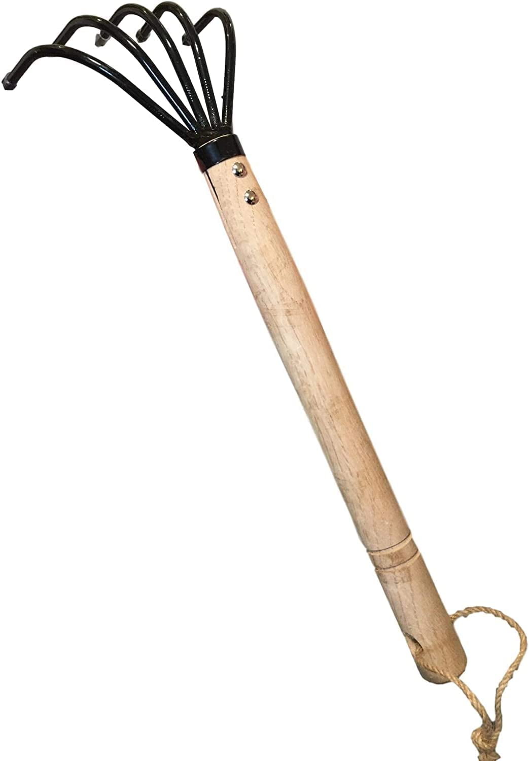 Garden Guru's Premium Hand Rake Claw Soil Tiller, 5 Tine Ninja ...