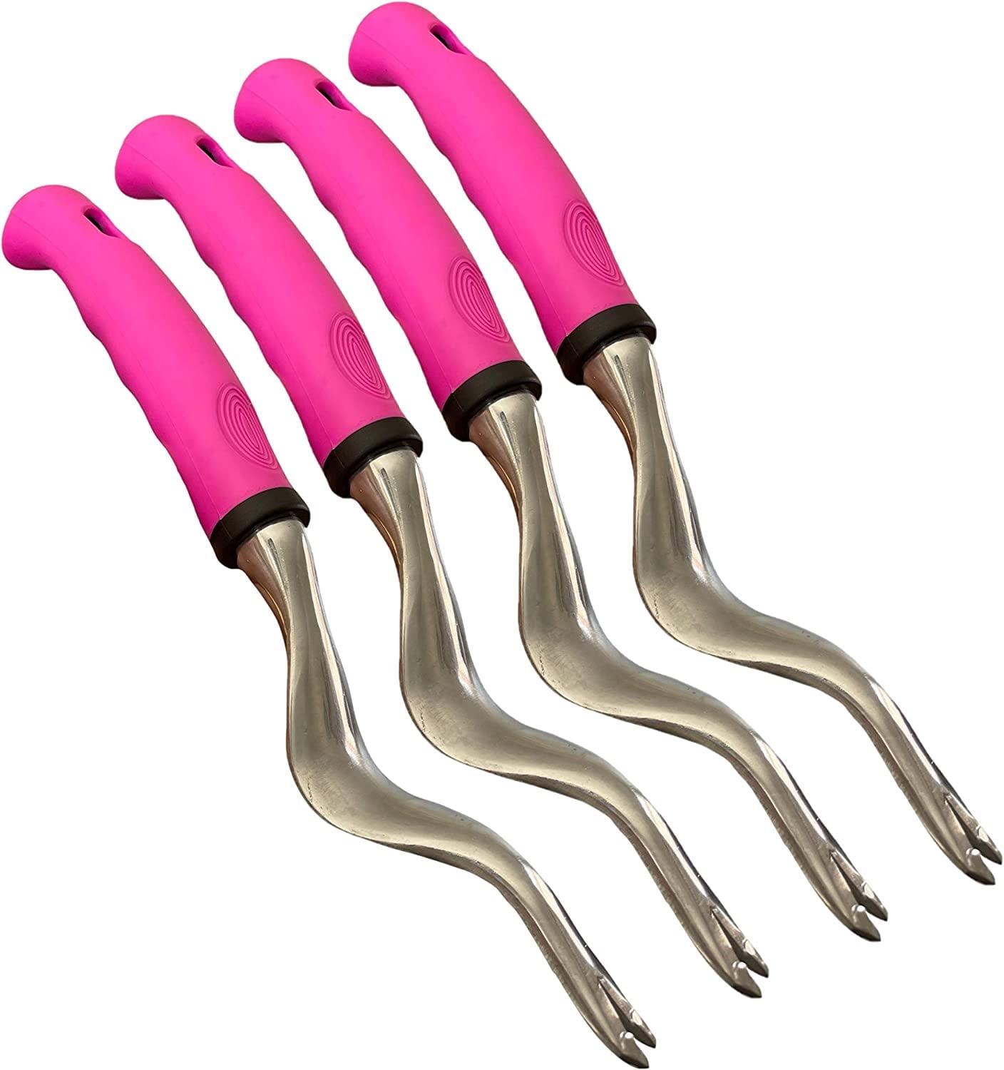 Garden Guru Pink Hand Weeder Tool with Ergonomic Handle, Rust Resistant ...