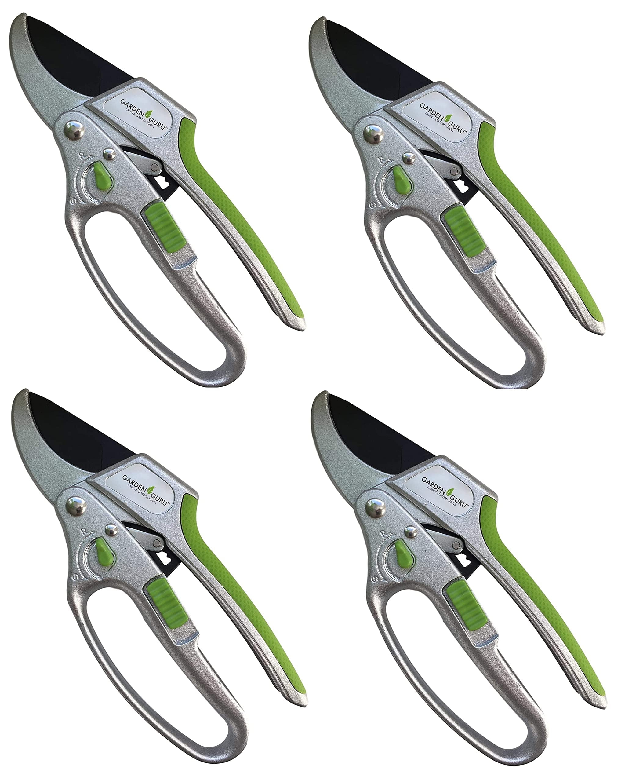 GARDEN GURU Ratchet Hand Pruning Shears - Professional Dual Mode Garden ...