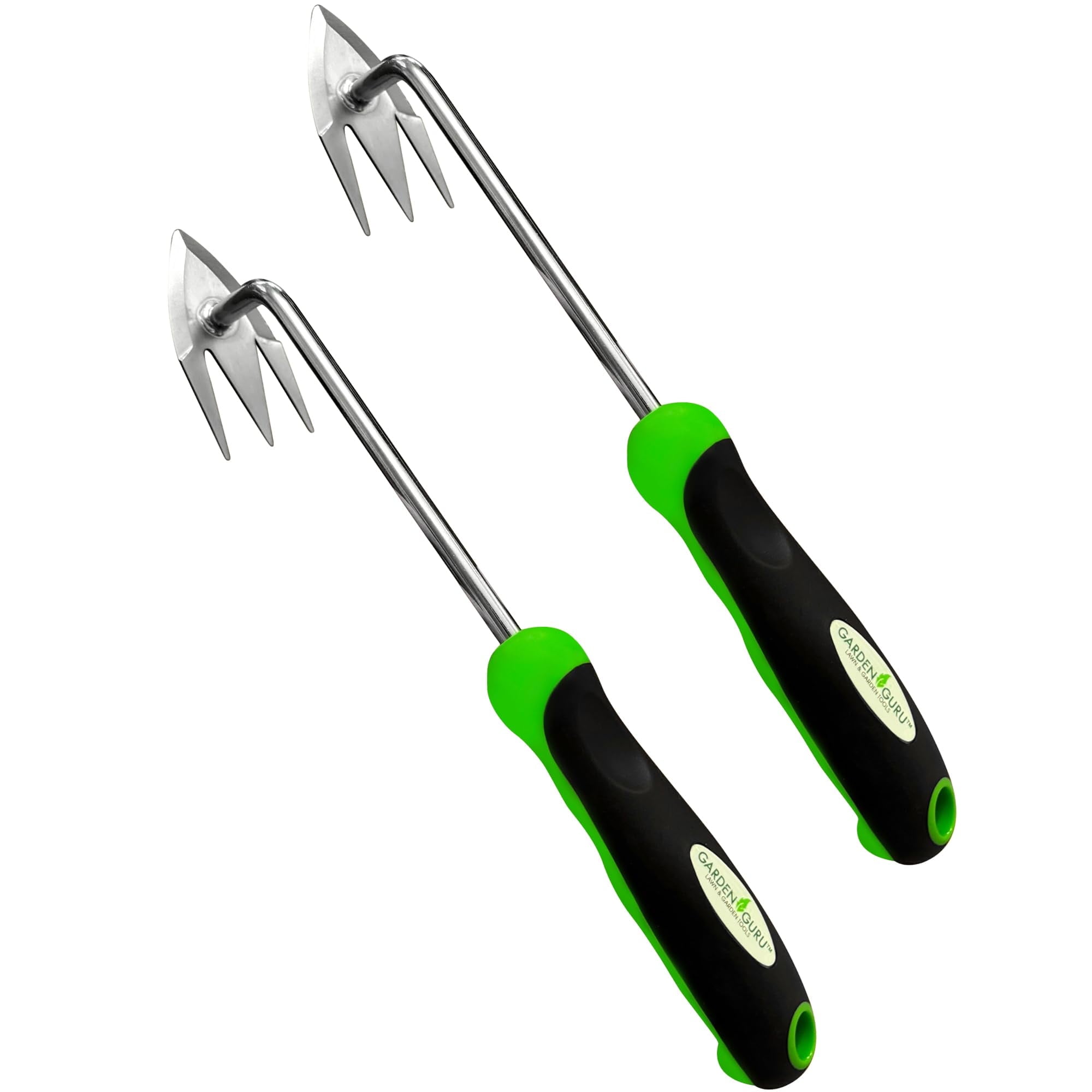 Garden Guru Root Weeder Tool with Ergonomic Handle - Stainless Steel ...