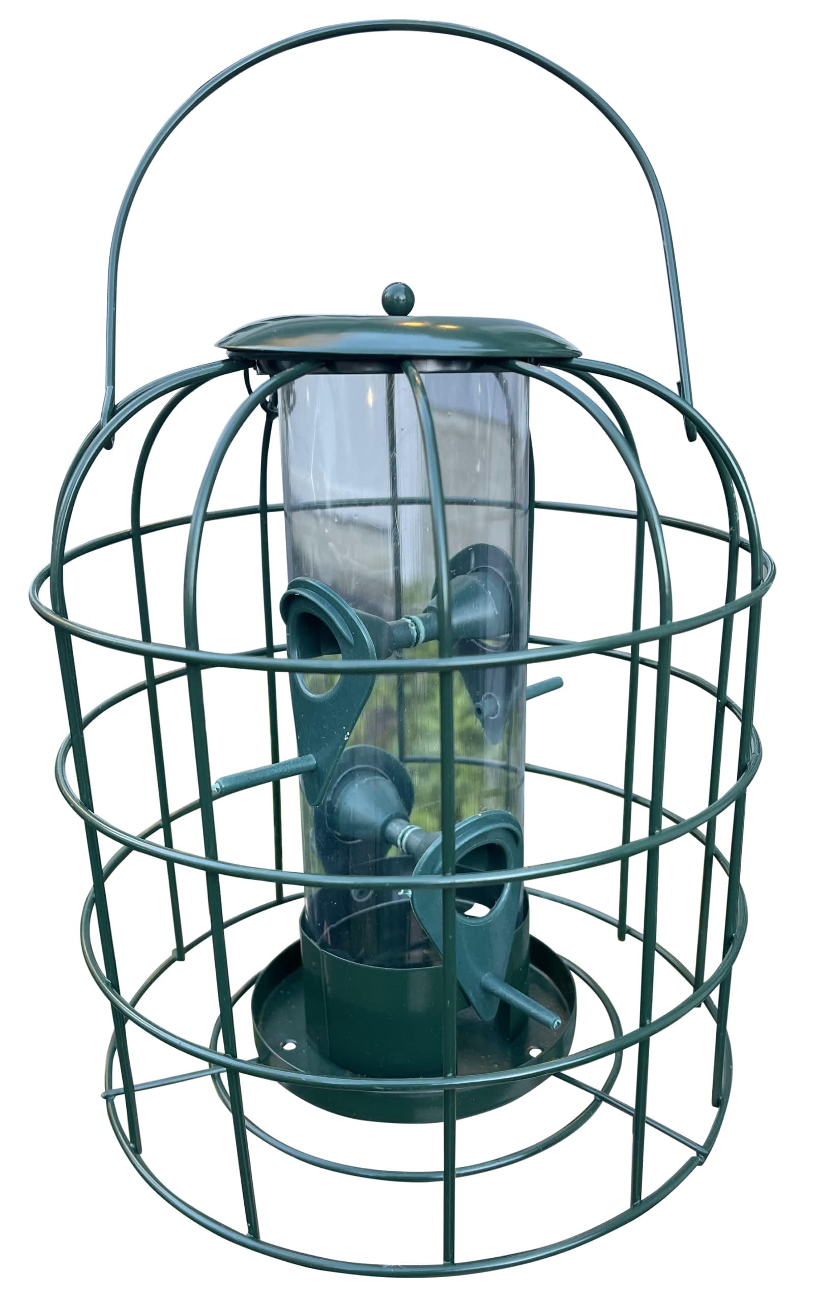 Garden Guru Squirrel Proof Bird Feeder – Outdoor Caged Tube Hanging ...