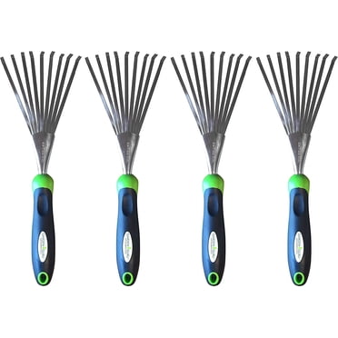 Garden Guru's Premium Hand Rake Claw Soil Tiller, 5 Tine Ninja ...