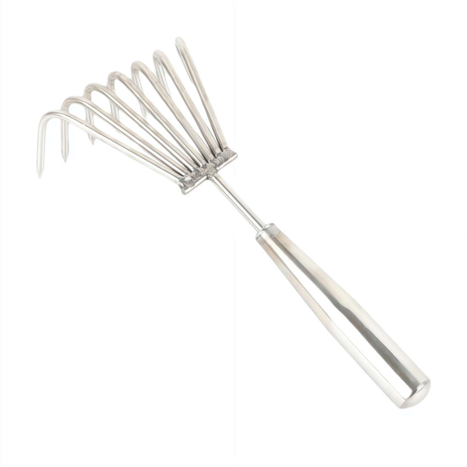 Garden Hand Rake, 29cm Small Stainless Steel Garden Rake for Gardening ...