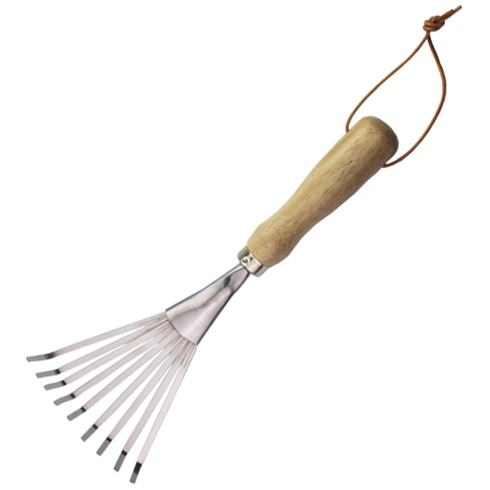 Garden Hand Rake Gardening Leaf Rake Garden Hand Shrub Rake Small Grip ...