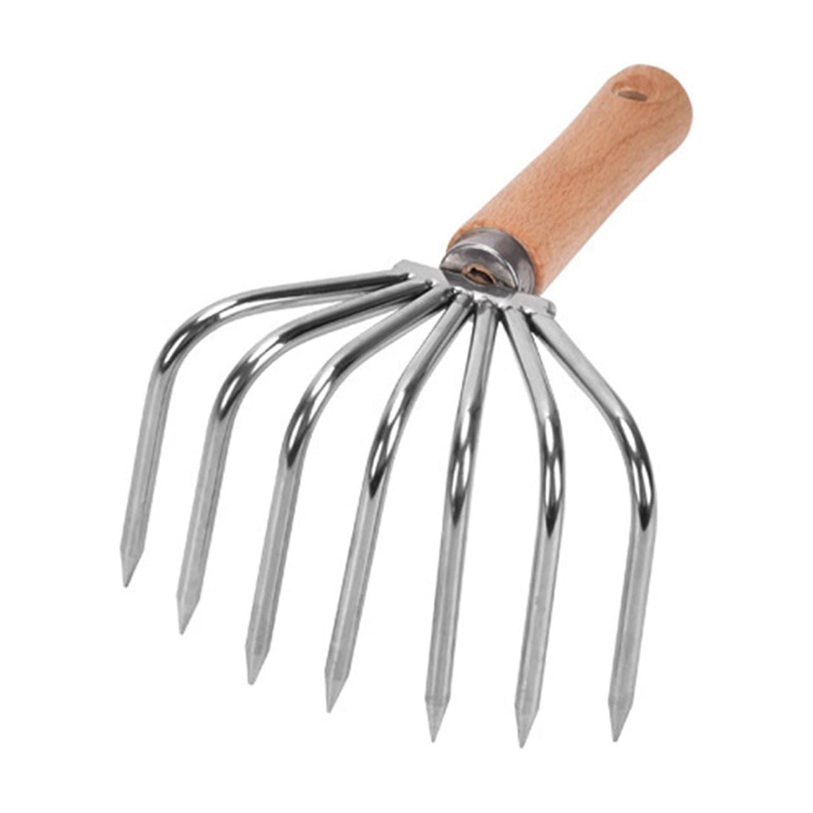 Garden Hand Rake Gardening Tool Claw Loosening Soil Lightweight Steel ...