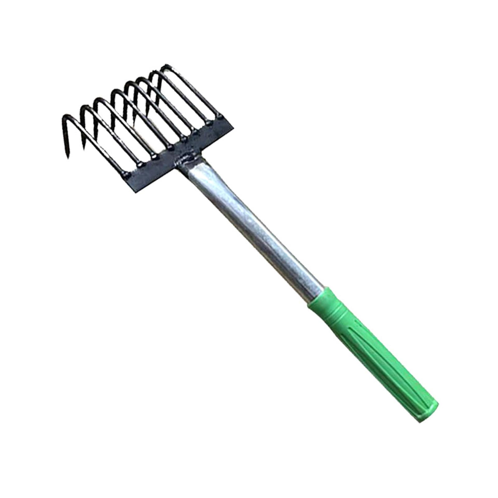 Garden Hand Rake with PP Handle Collect Garden Leaves Heavy Duty Soil ...