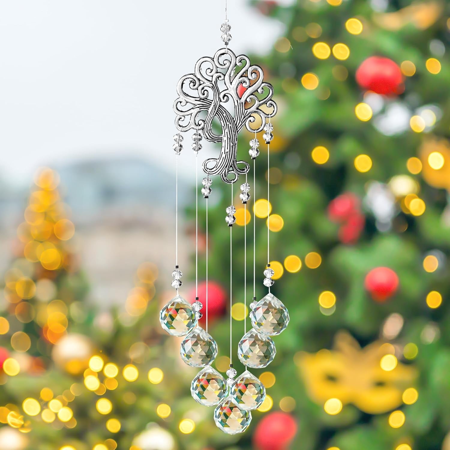 Garden Hanging Crystal Suncatchers Rainbow Makers with Crystal Ball ...