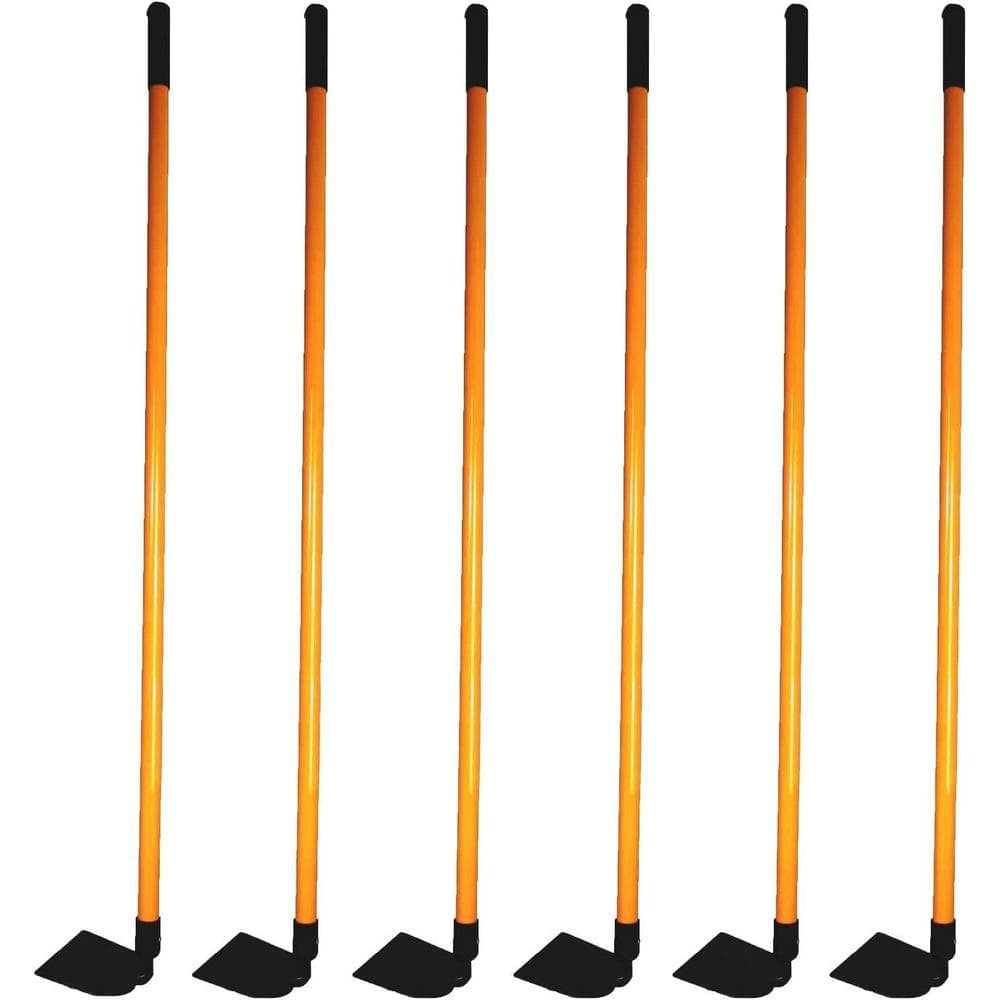 Garden Hoe 60 in. Handle Length 60 in. Fiberglass Rubber Grip Handle ...