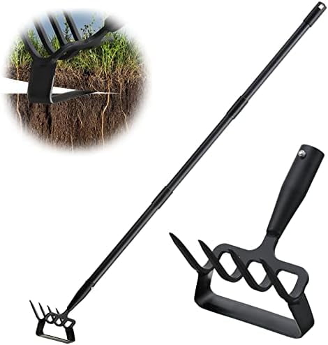 Garden Hoe, Heavy Duty Hula Hoe Garden Tool for Weeding, 62 Inch ...