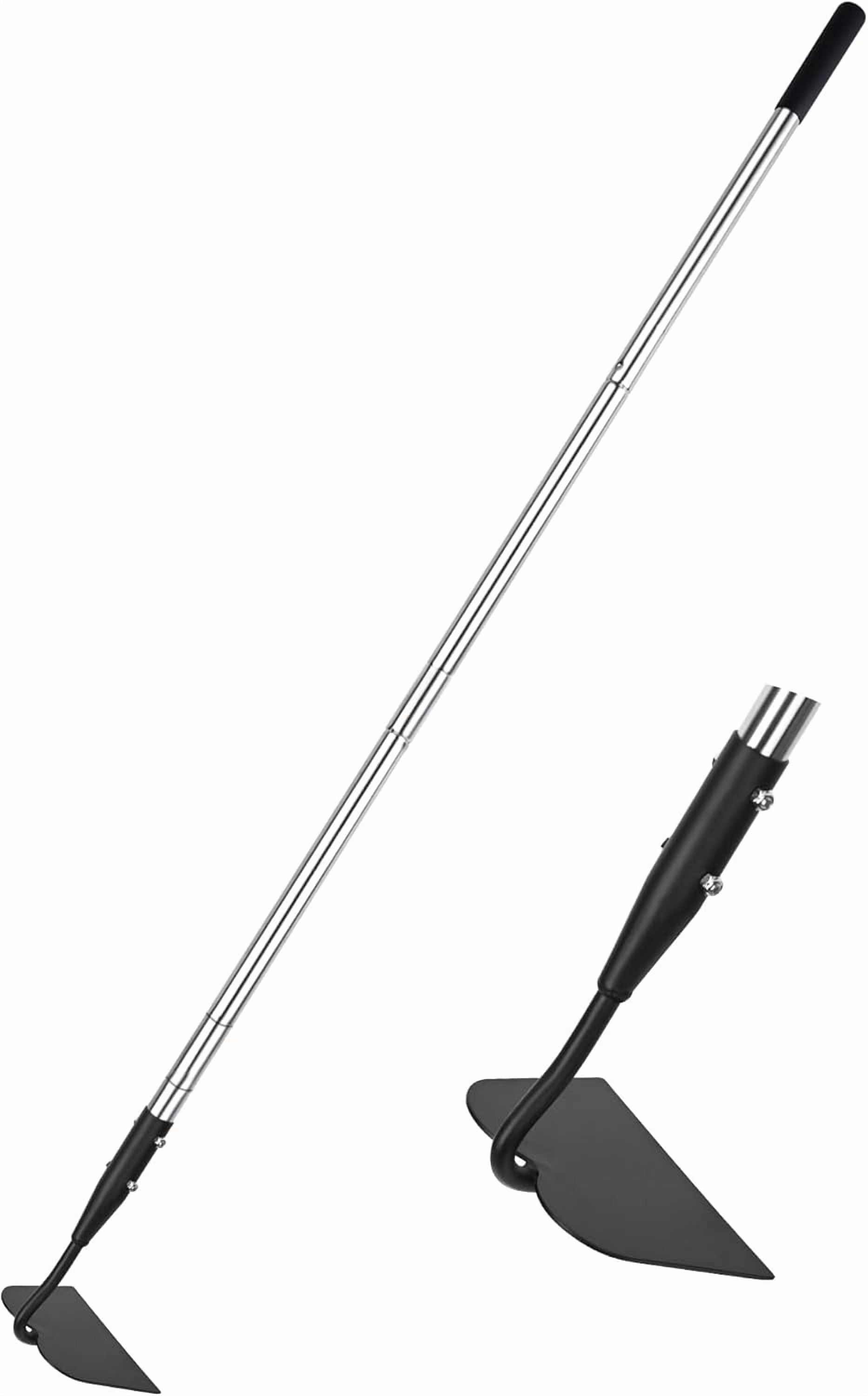 Garden Hoe, Long Handle Hoe Tool with Non-Slip Silicone Cover, 56-Inch ...