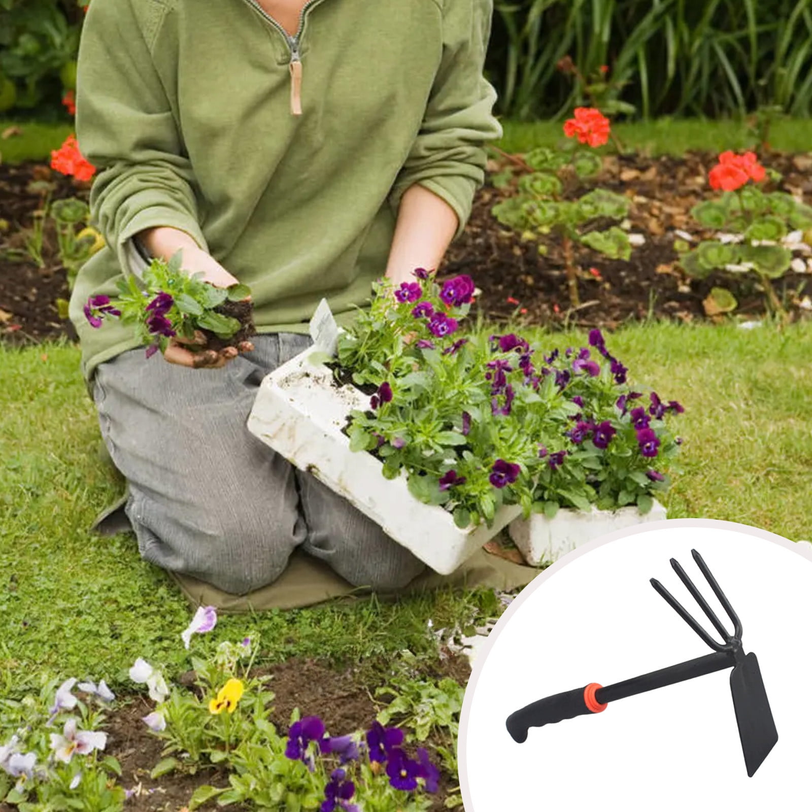 Garden Hoe and Cultivator Heavy Duty Hand Hoe with Tiller for Loosening ...