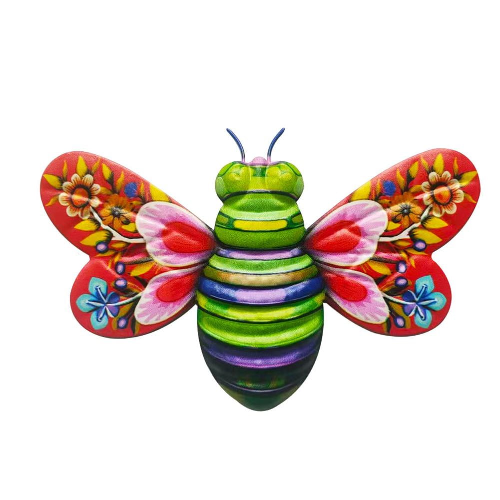 Garden Home Decor Iron Pastoral Bee Sign Bees Day Bee Art Decoration ...