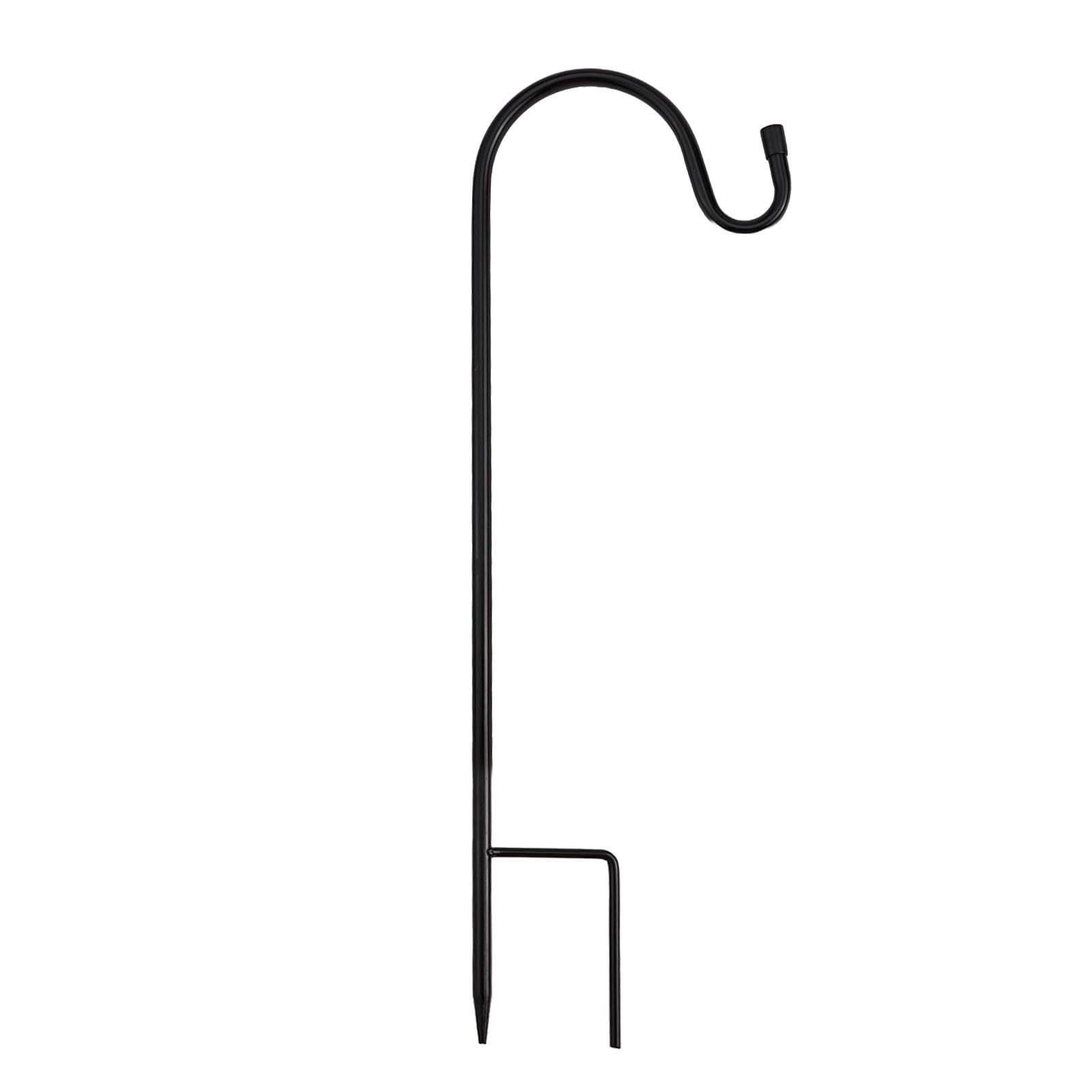 Garden Hooks Outdoor Flowerpot Iron Stake Shepherd Hooks Solar Lights ...