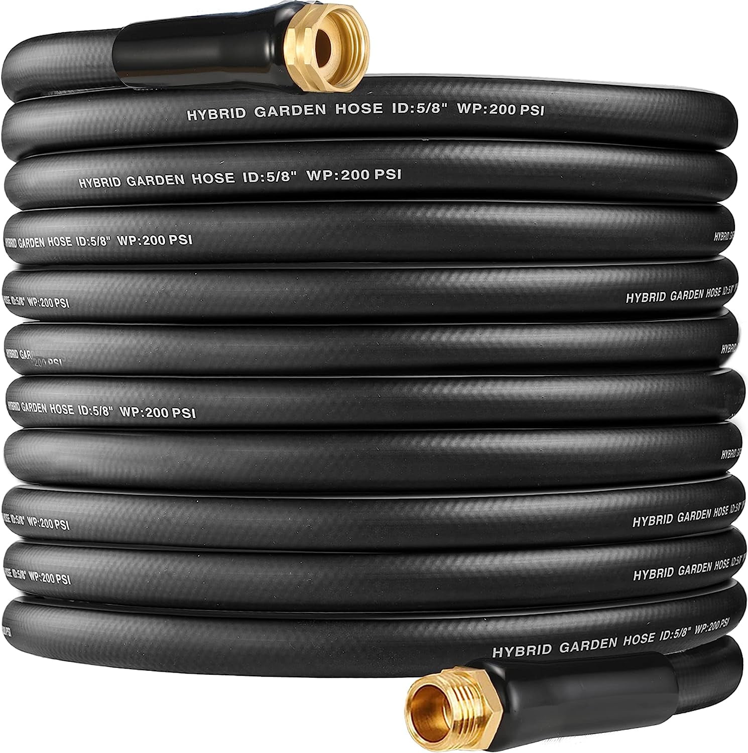 Garden Hose 100 ft x 5/8", Water Hose Heavy Duty, Flexible, Lightweight ...