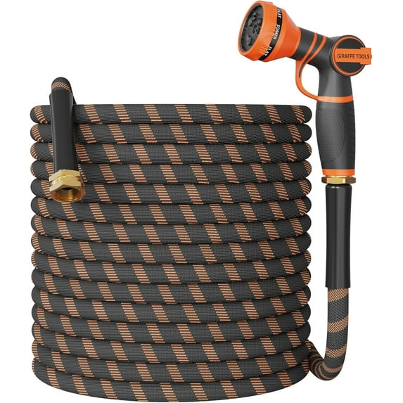 Garden Hose 100FT 1/2” Lightweight Flexible Water Hoses with 9 Spray ...