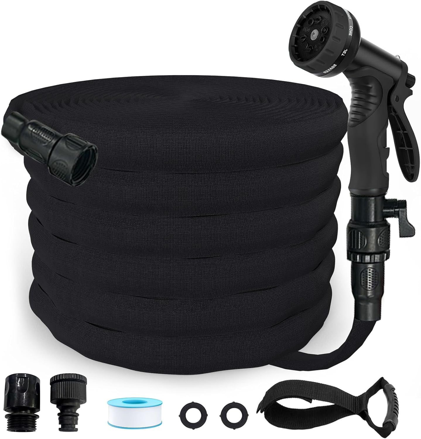 Garden Hose, 2025 Upgraded Non-Expanding Water Hose Sturdy ...