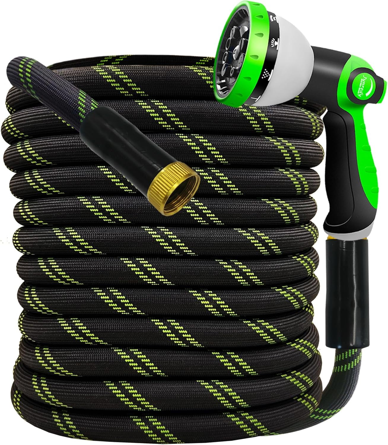 Garden Hose 25 FT, NON-EXPANDABLE Heavy-Duty Flexible & Lightweight ...