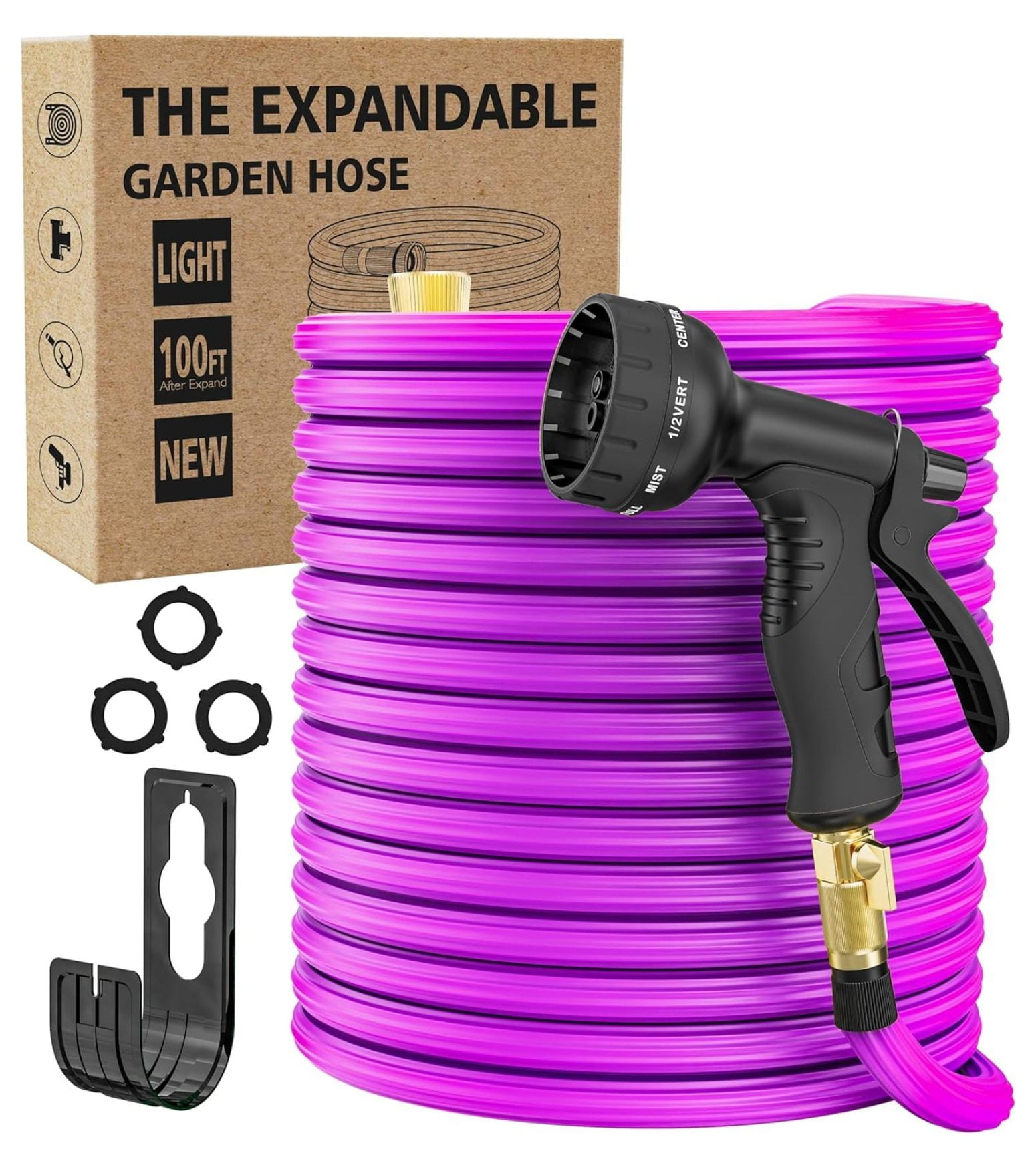 Garden Hose 25 ft,2.5X Expandable Flexible Garden Hose,Lightweight ...