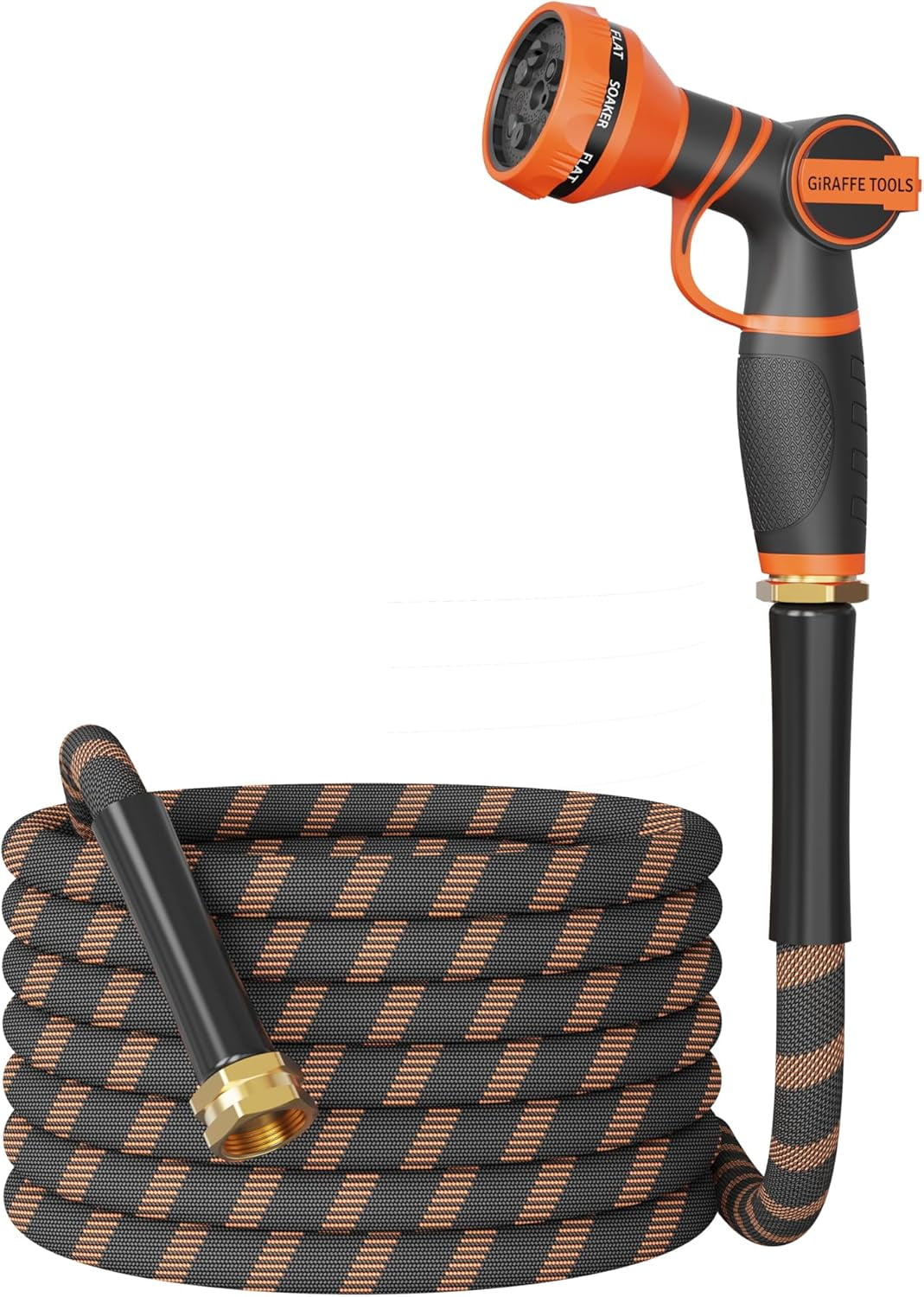 Non-Expandable Garden Hose 25FT 1/2” Lightweight Flexible Water Hoses ...