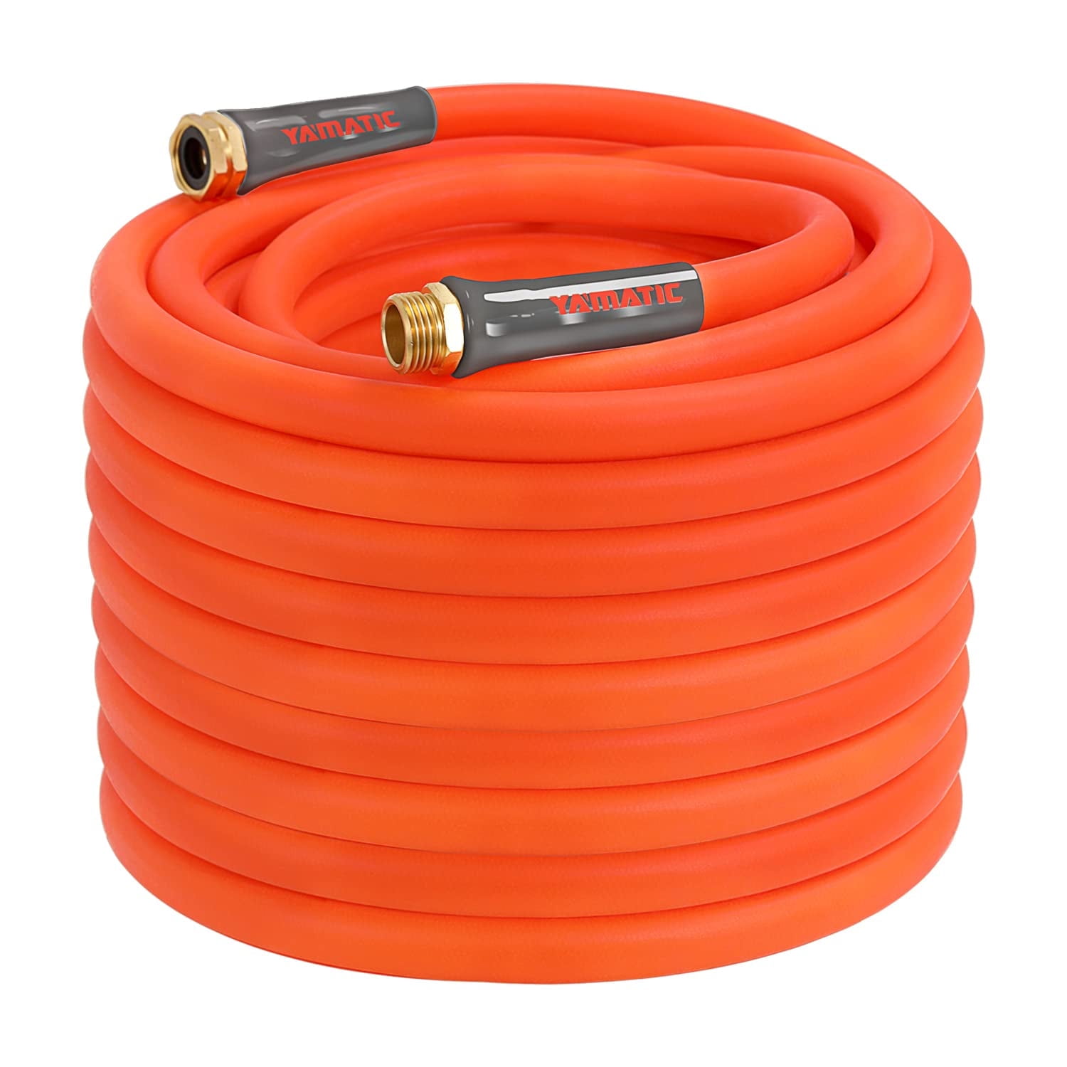 YAMATIC Lightweight Kink-Free Outdoor Garden Hose, 5/8 in x 100 ft ...