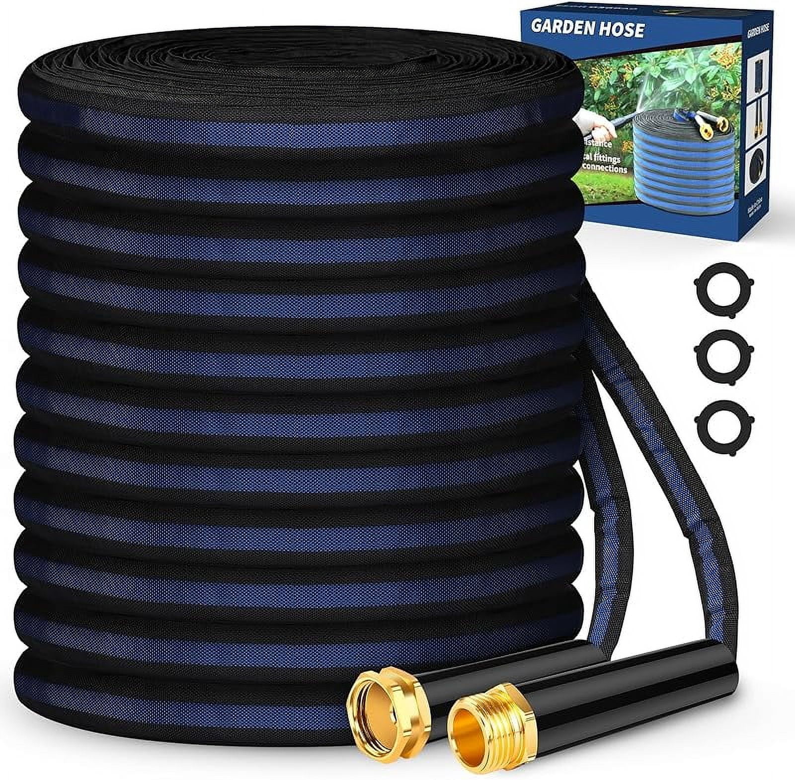 Garden Hose 50ft, Non-Expanding, Lightweight, Leak-Proof Metal ...