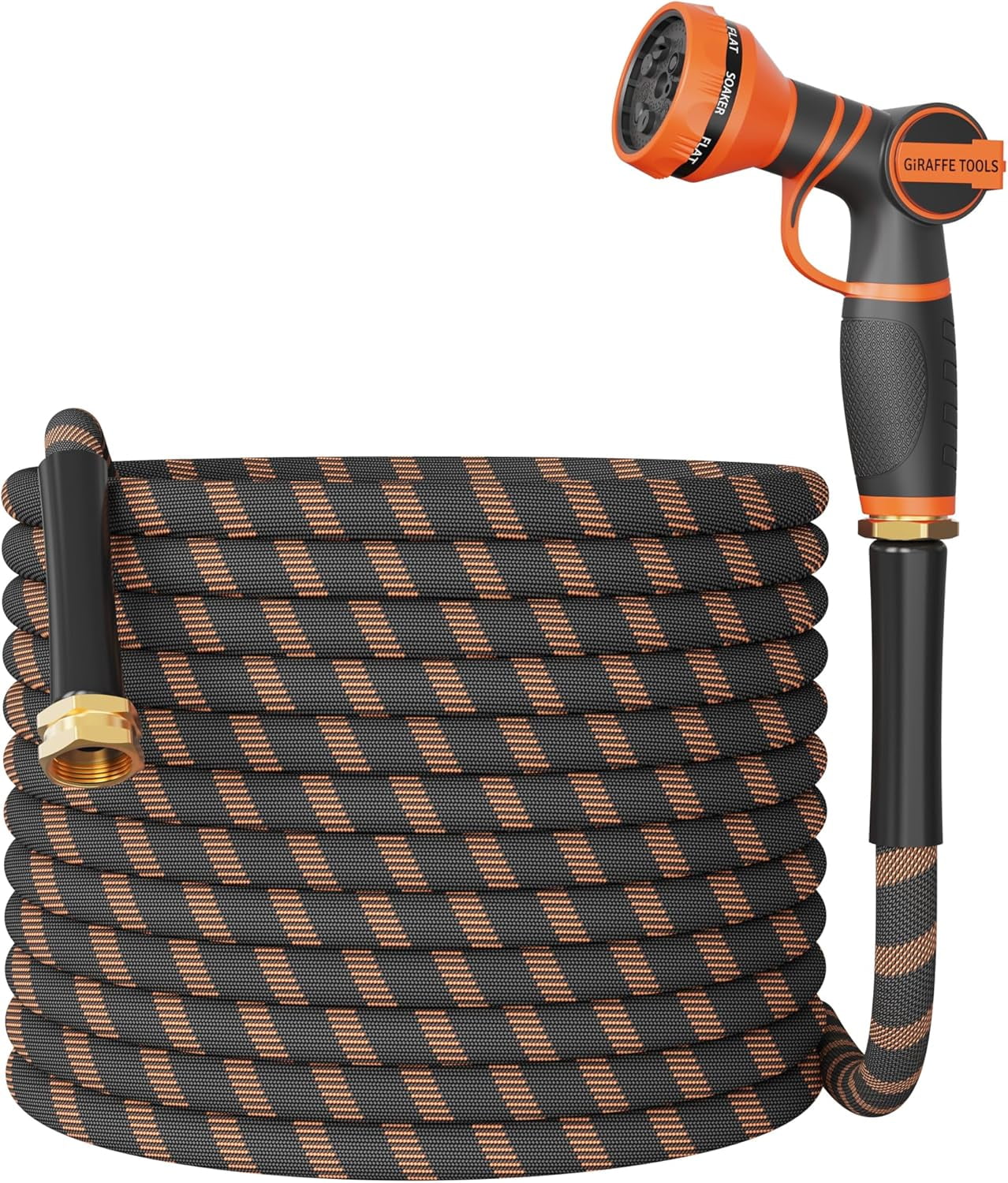 Garden Hose 75FT 1/2” Non-Expandable Lightweight Flexible Water Hoses ...