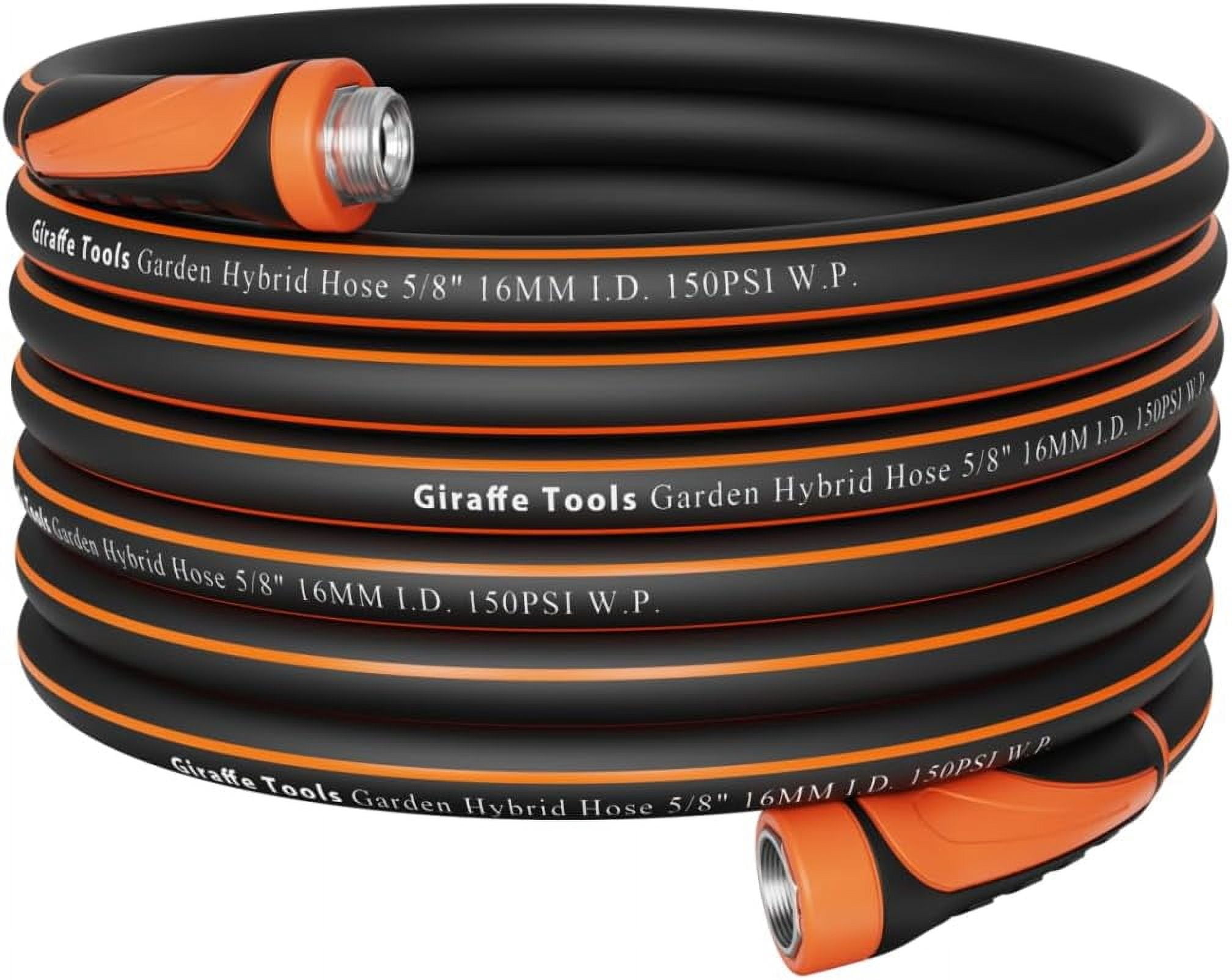 Garden Hose 75ft x 5/8", Water Hose Heavy Duty, Flexible, Lightweight ...