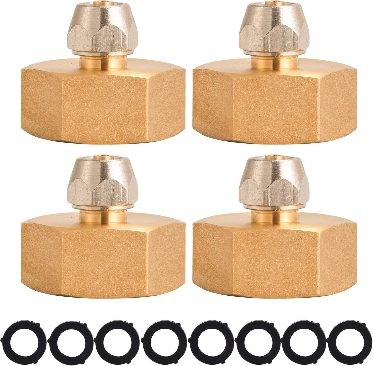 Garden Hose Adapter, 3/4 Inch Female GHT to 1/4 Inch Irrigation Tubing ...