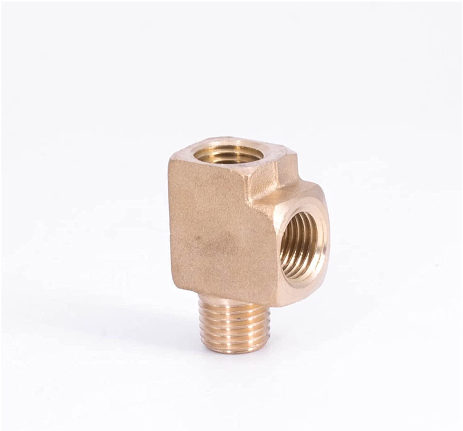 Garden Hose Connector Accessories 1/4" 1/2" NPT Three-way Brass Pipe ...