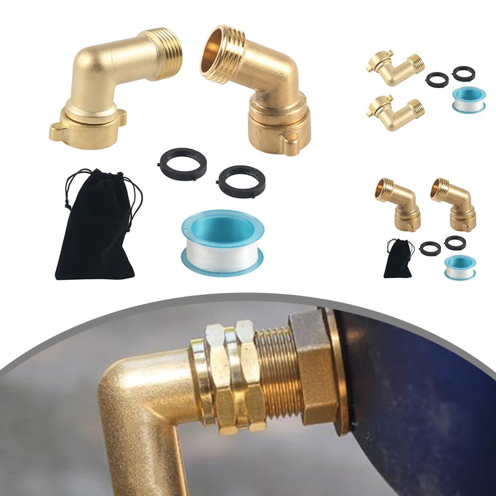 Garden Hose Elbow Fitting 90 Degree Brass Fitting Hose Elbow for RV ...
