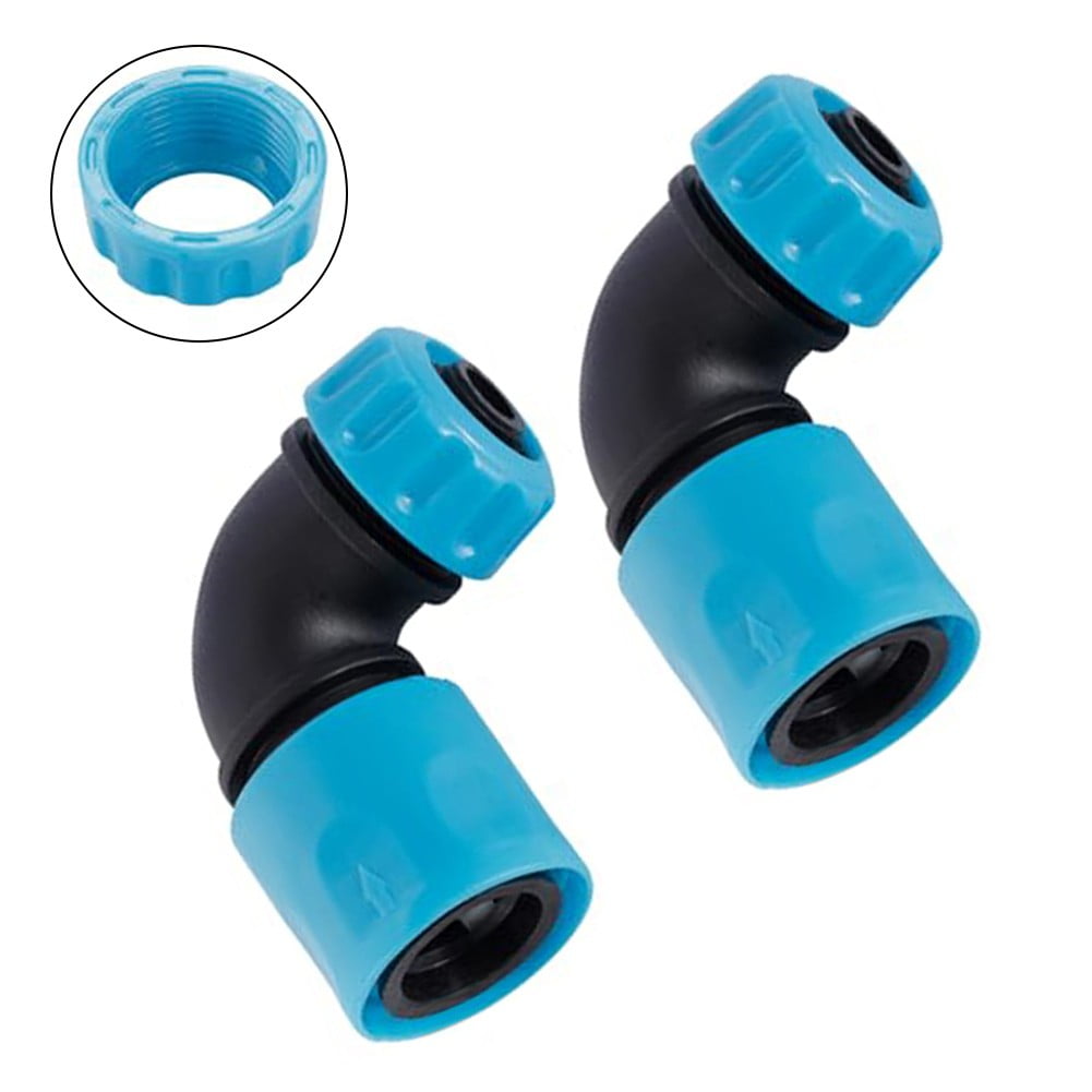 Garden Hose Elbow Quick Connectors 2 Pack 90 Degree Coupling Adapters 1 ...
