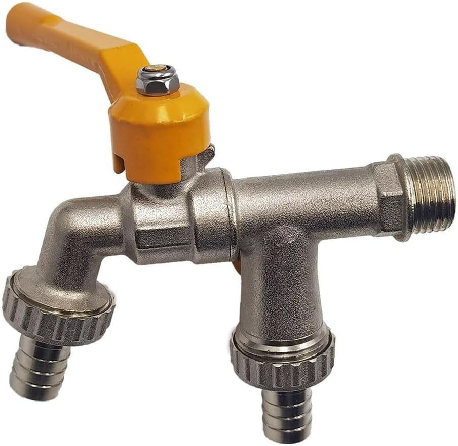 Garden Hose Faucet Adapter 1/2'' IBC Water Tank Connector 2-Way 1-Way ...