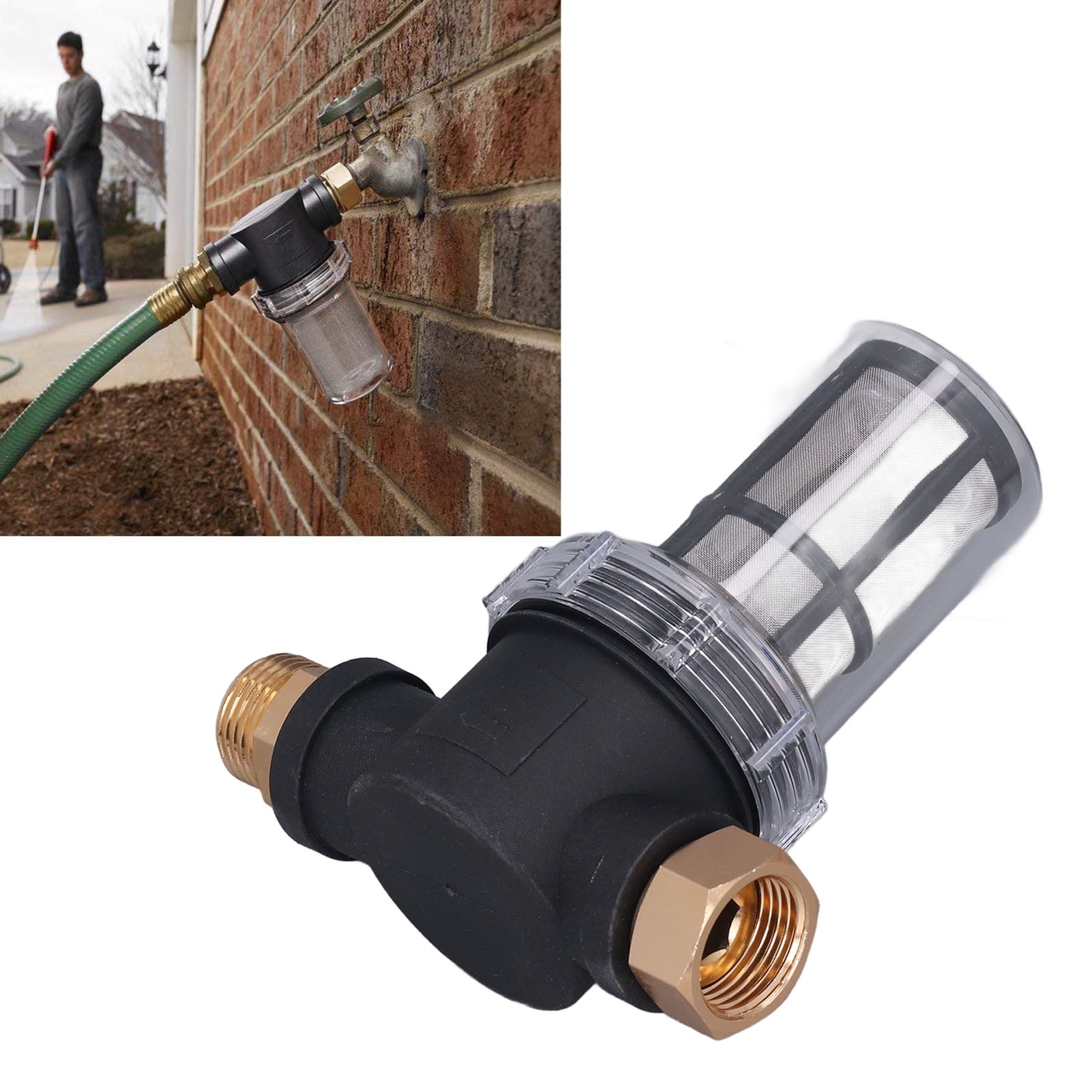 Garden Hose Filter for Pressure Washer Inlet Water Inline Sediment ...