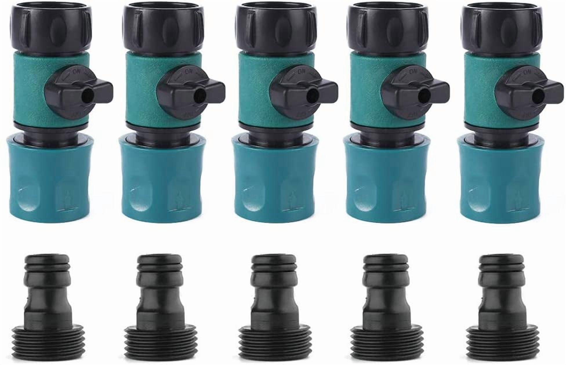 Garden Hose Fitting Quick Connectors 3/4" Thread Male Female Kit with ...