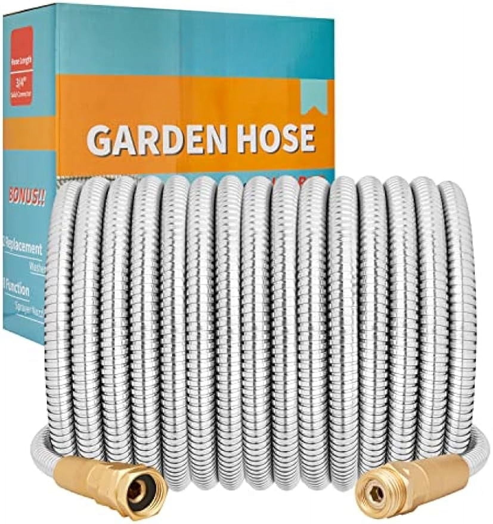 Garden Hose - Flexible Short Water Hose with Metal Connector, 5-foot ...