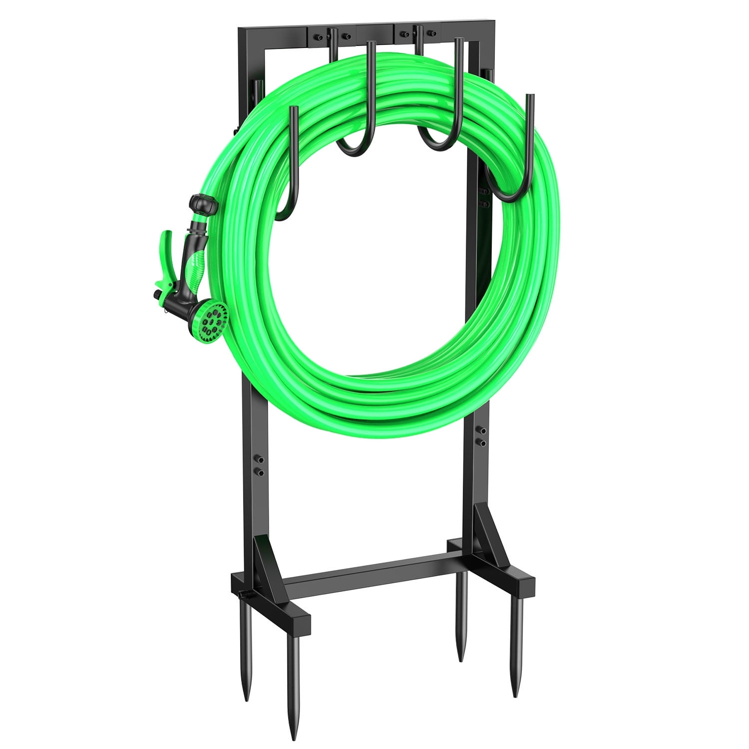 Younik Freestanding Garden Hose Holder, Heavy Duty, Rustproof, Holds ...
