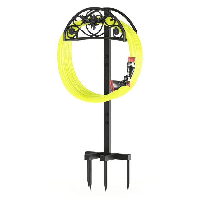 Garden Hose Holder, Freestanding Water Hose Stand for Lawn & Backyard ...