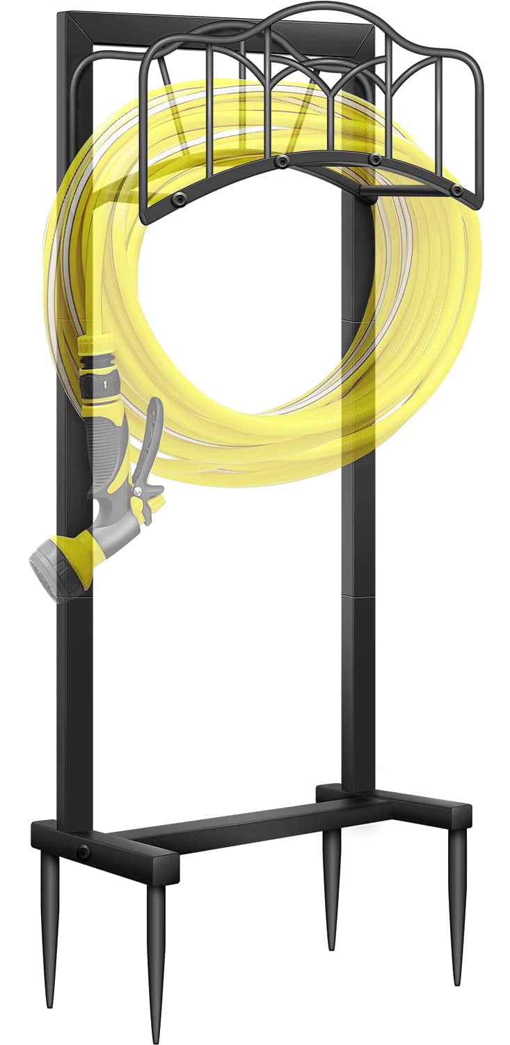 Garden Hose Holder -Upgraded Hose Holder Holds 100-feet Hose ...