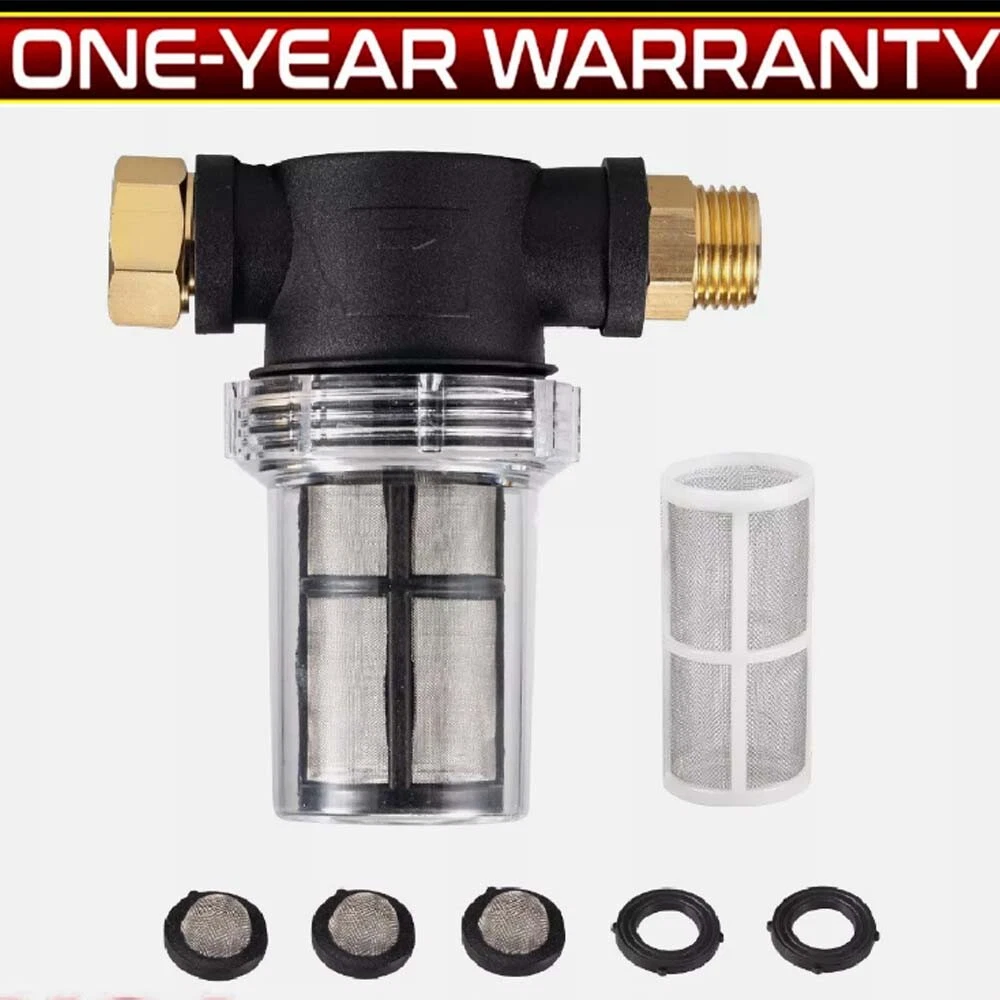 Garden Hose Inlet Filter Inline Water Pressure Washer Washing Machine ...