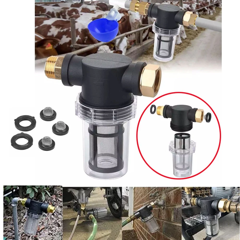 Garden Hose Inlet Filter Inline Water Pressure Washer Washing Machine ...