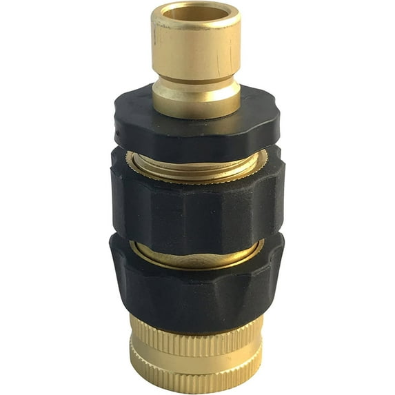 Garden Hose Kit with Female Inlet, Solid Brass Quick Connect Fittings ...