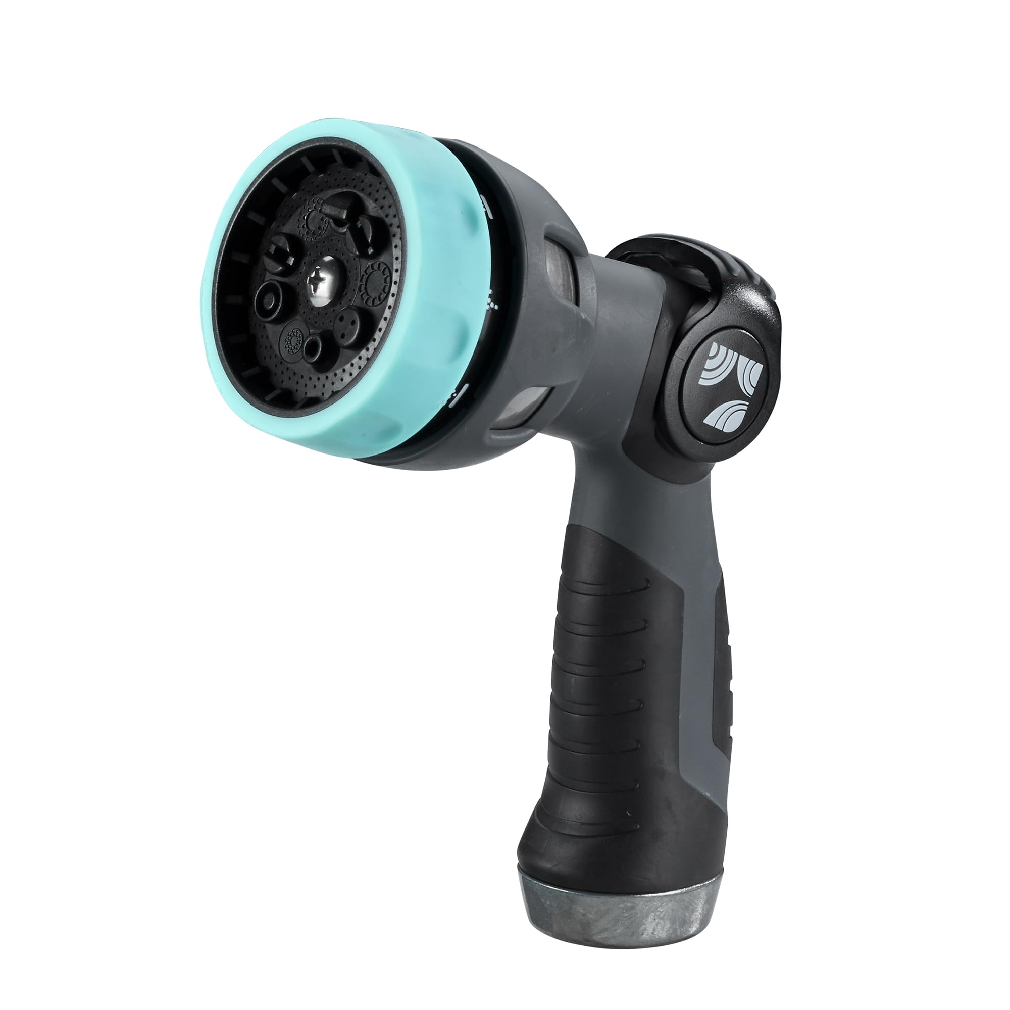 Garden Hose Nozzle 9 Pattern Metal Water Sprayer 500002 with Thumb ...