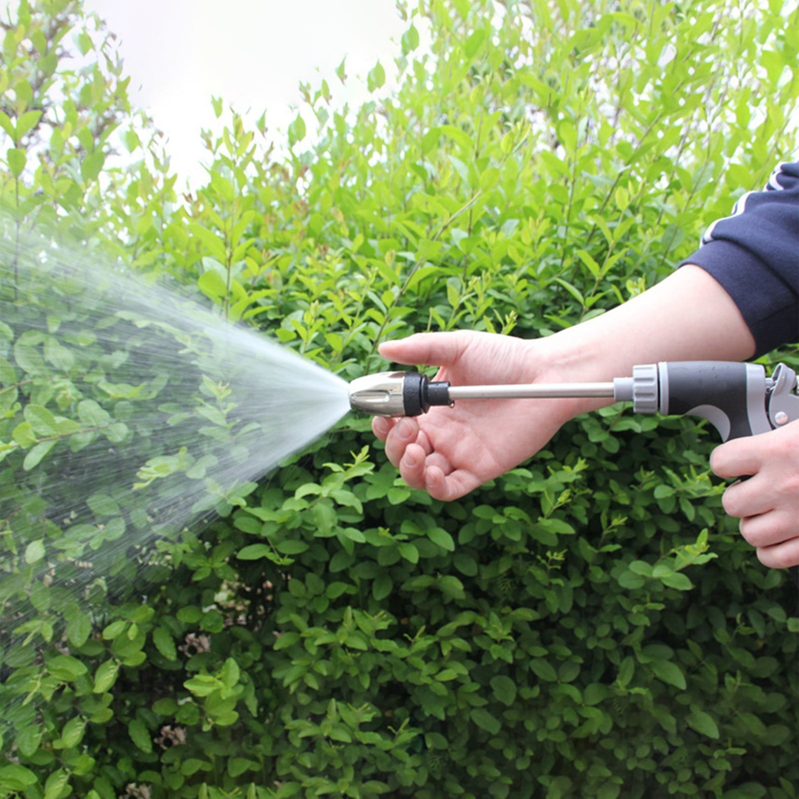 Garden Hose Nozzle, Heavy Duty Metal Spray Nozzle High Pressure Water ...