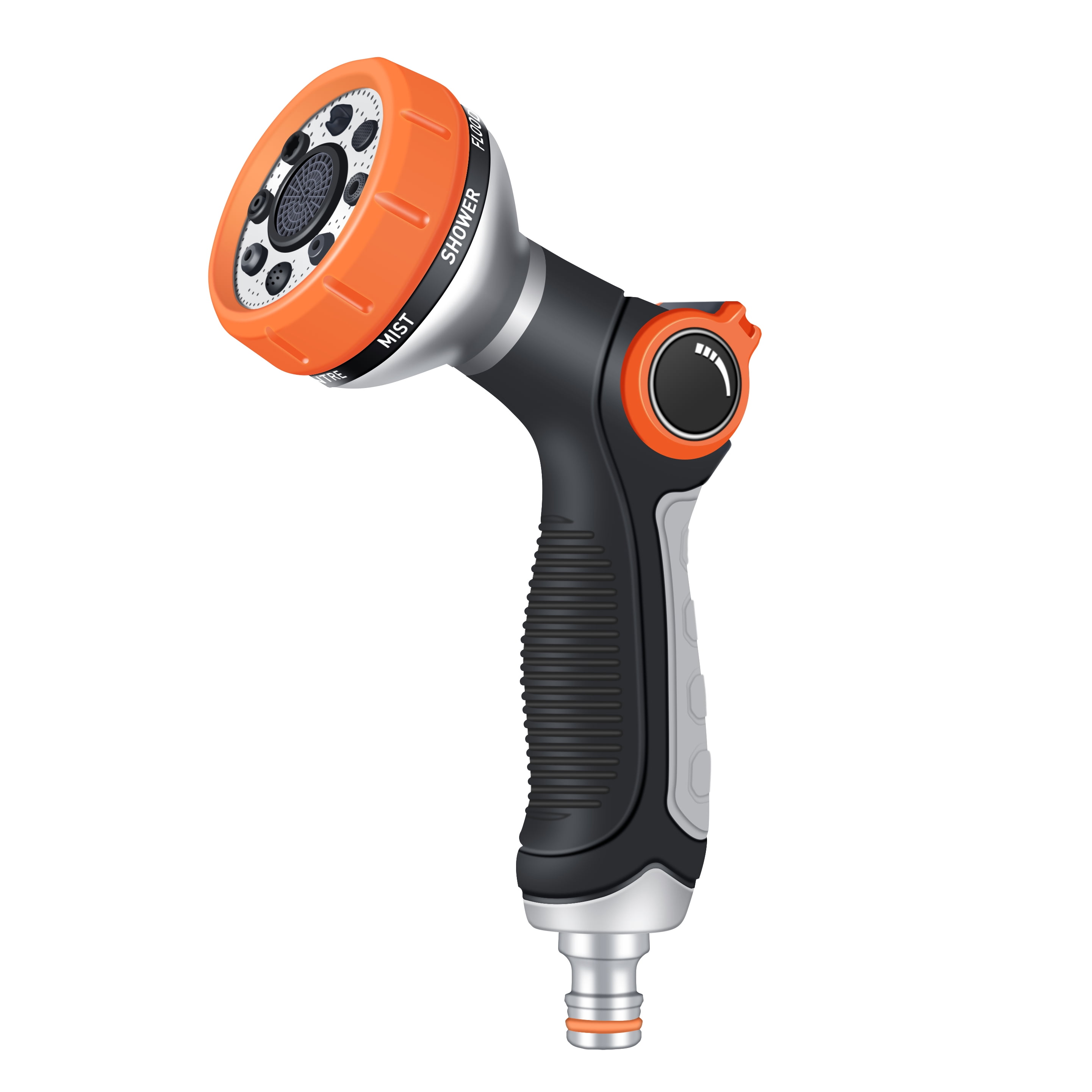 Garden Hose Nozzle, High Pressure Hose Sprayer with 8 Adjustable ...