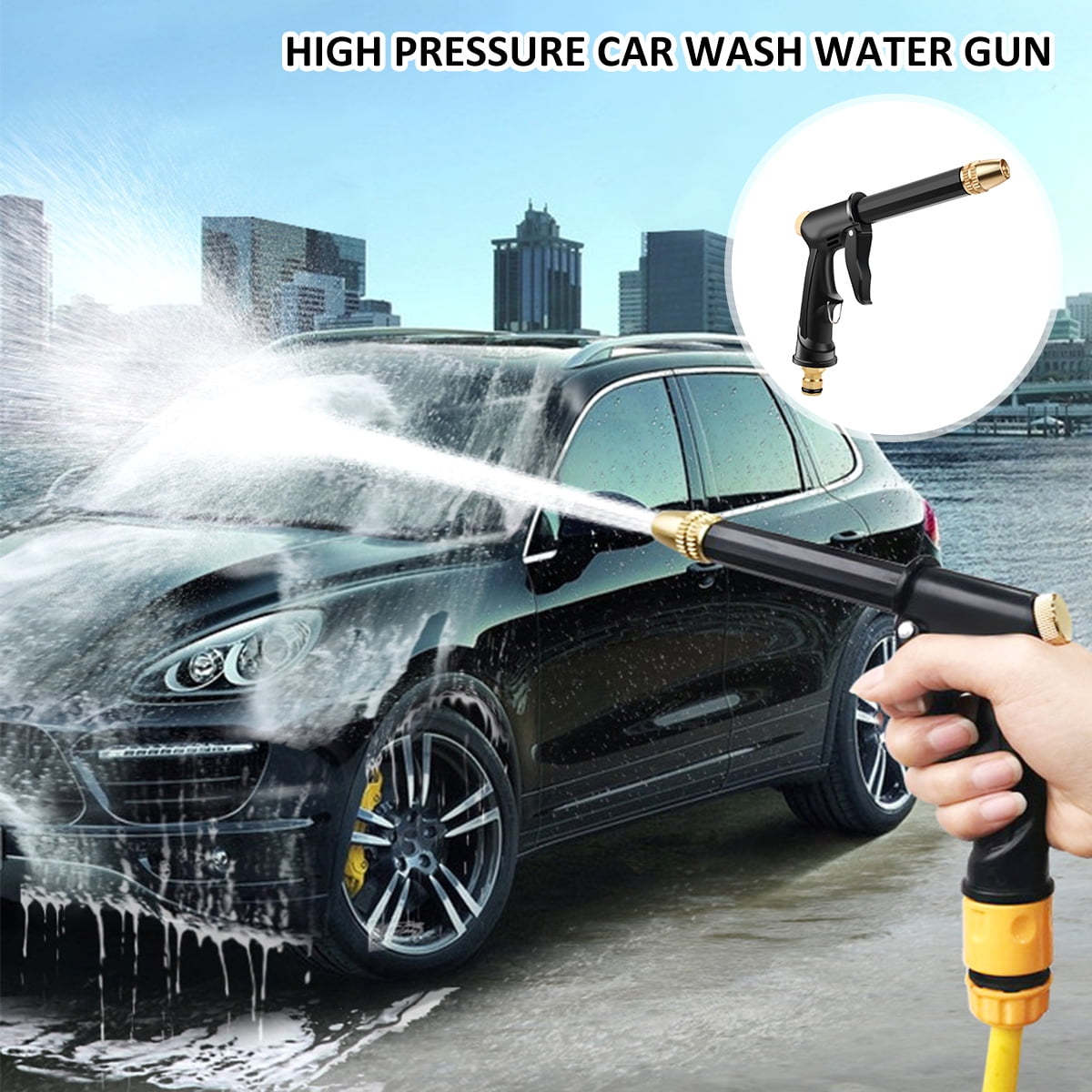 Garden Hose Nozzle,High Pressure Spray Gun,High Pressure Water Sprayer ...