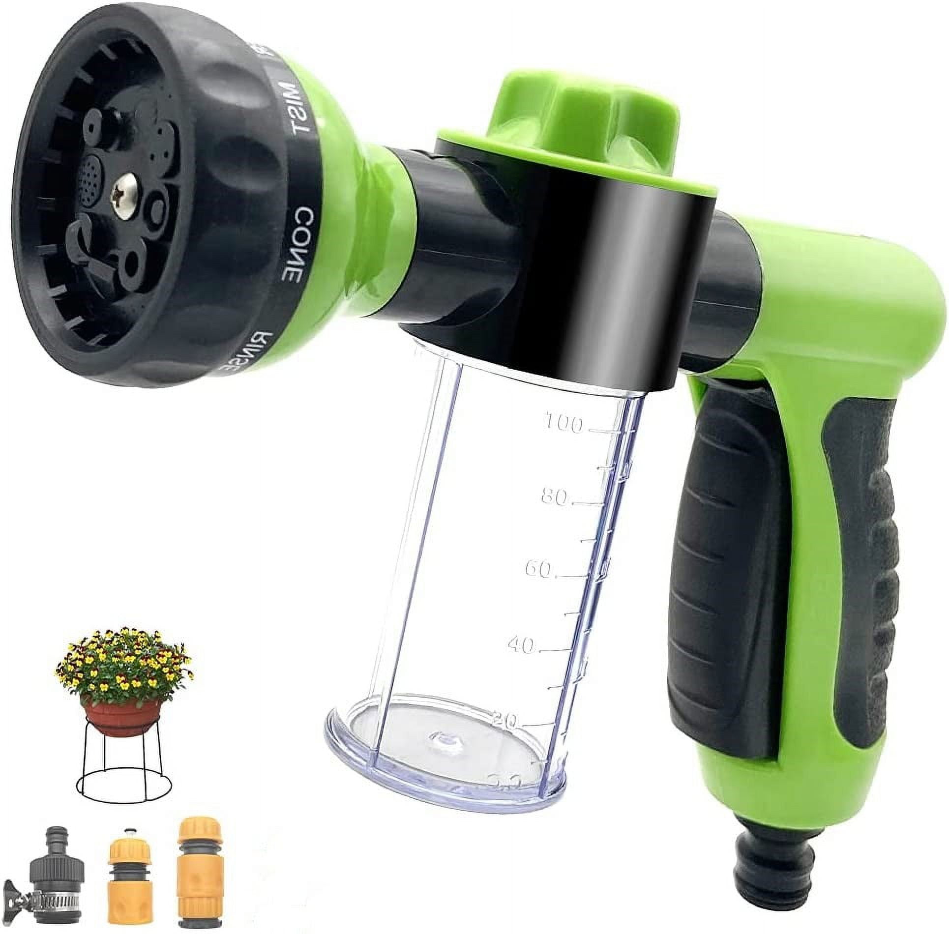 Garden Hose Nozzle, Hose Soap Sprayer Attachment, Car Wash Hose Sprayer ...