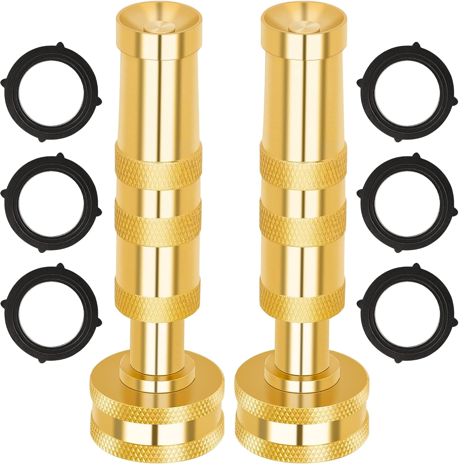 Garden-Hose-Nozzle, Metal Water Spray Nozzle with Heavy Duty 7 ...