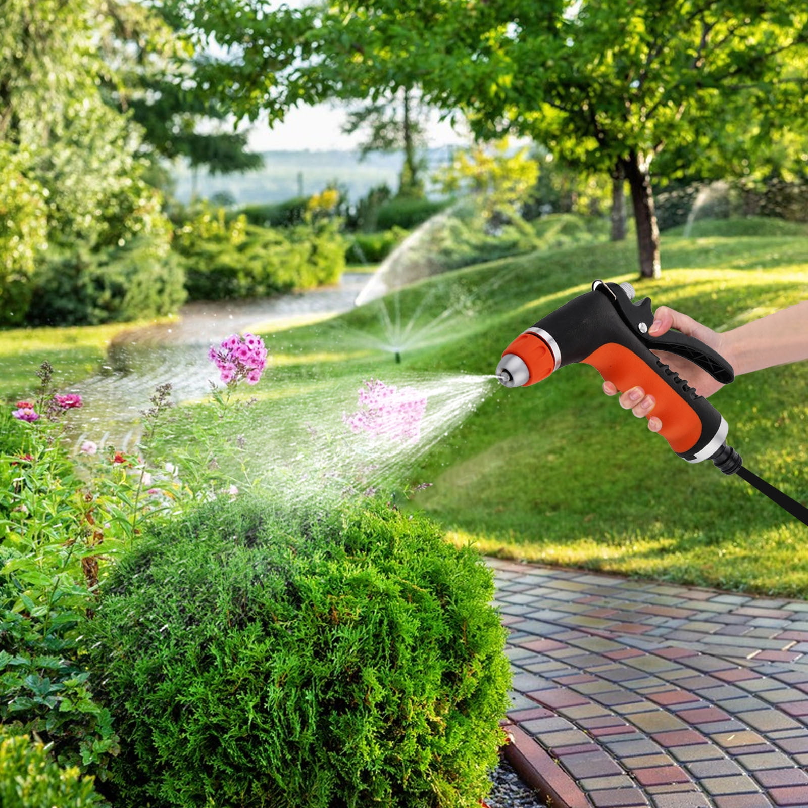 Garden Hose Nozzle Spray Nozzle - Pistol Sprayer - High Pressure Hand ...